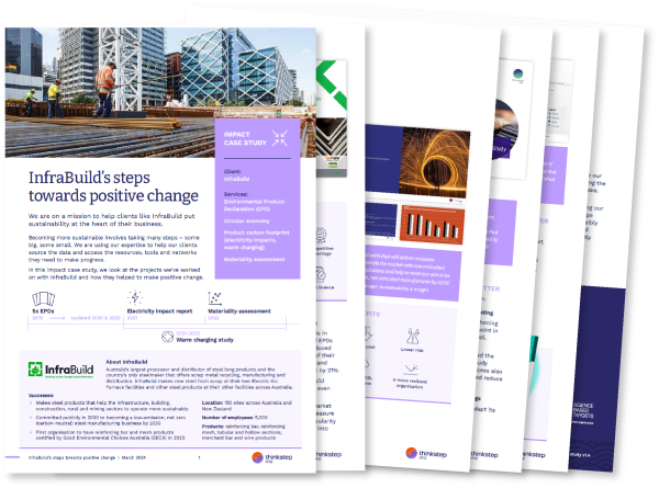 InfraBuild's steps towards positive change - impact case study