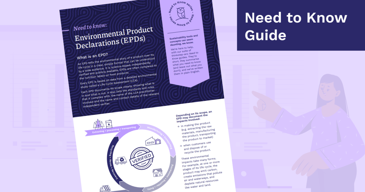 EPDs – what you Need to Know | thinkstep-anz