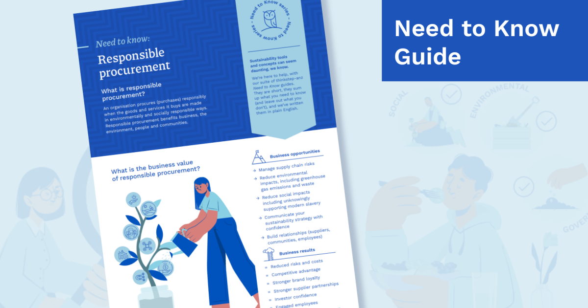 Responsible procurement – what you Need to Know | thinkstep-anz