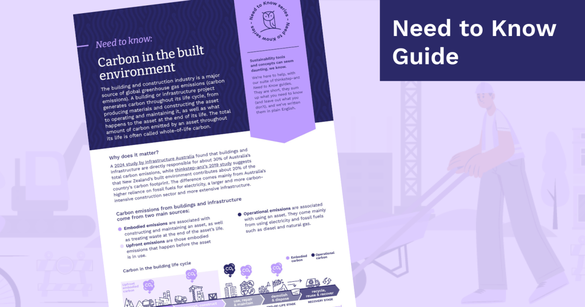Carbon in the built environment - What You Need to Know