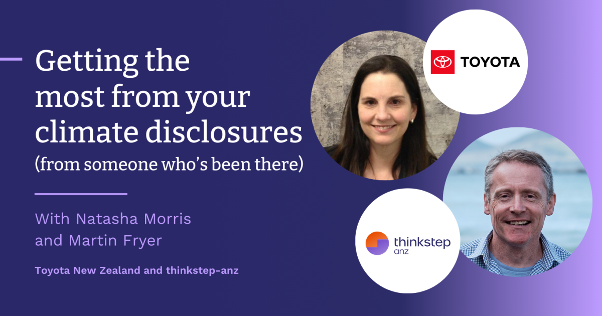 Webinar replay: Getting the most from your climate disclosures ...