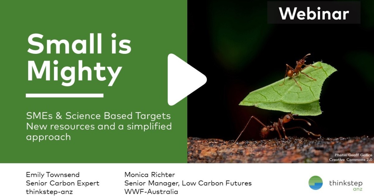 Science based targets for SMEs
